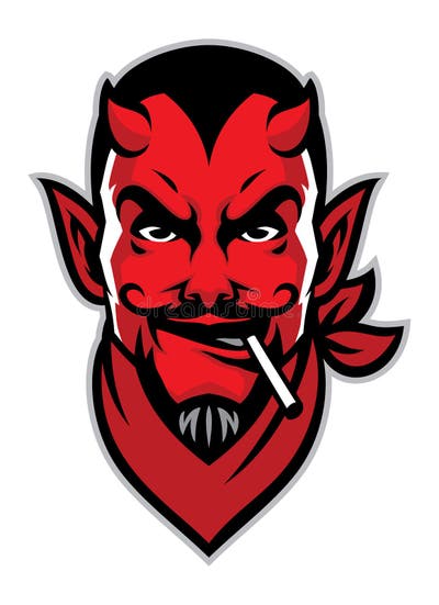 Devil rider head mascot stock vector. Illustration of riding - 56918985