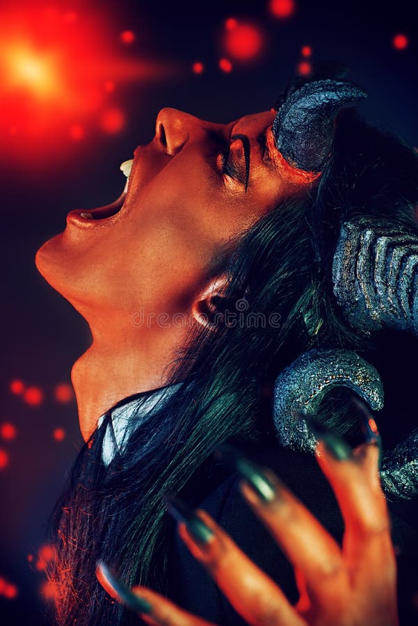 Devil roar stock photo. Image of body, devil, darkness - 42297748