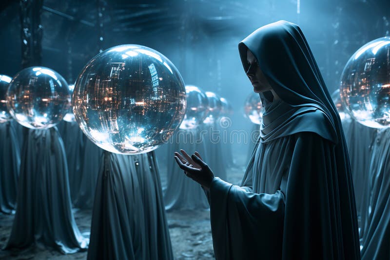 Devil in a Robe. Alien Intelligence Stock Illustration - Illustration ...