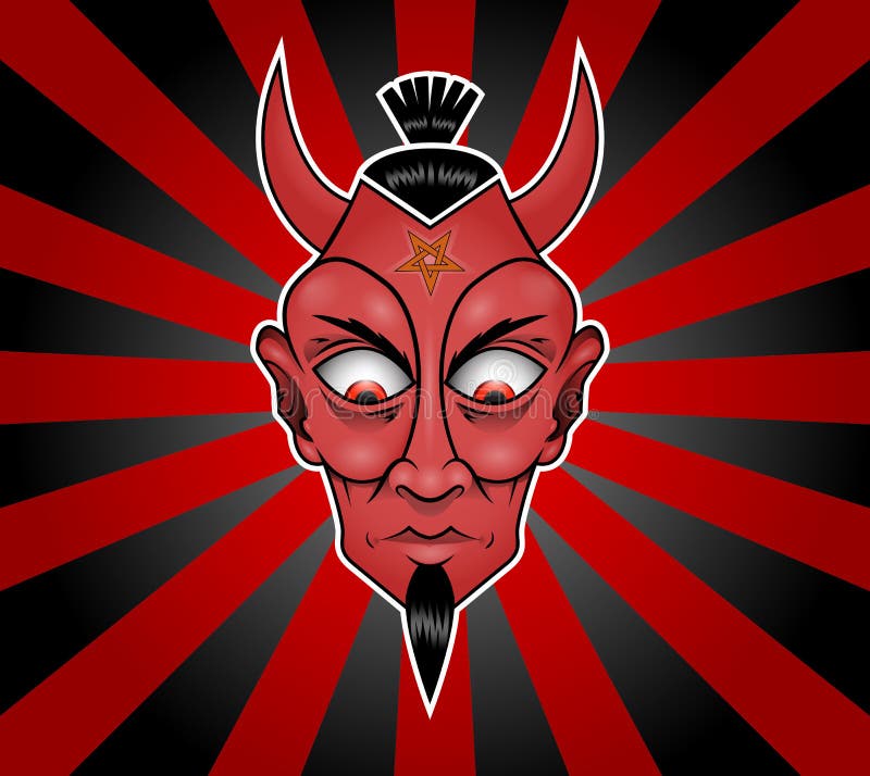 Devil of Rock`n`Roll stock vector. Illustration of graphic - 81843139