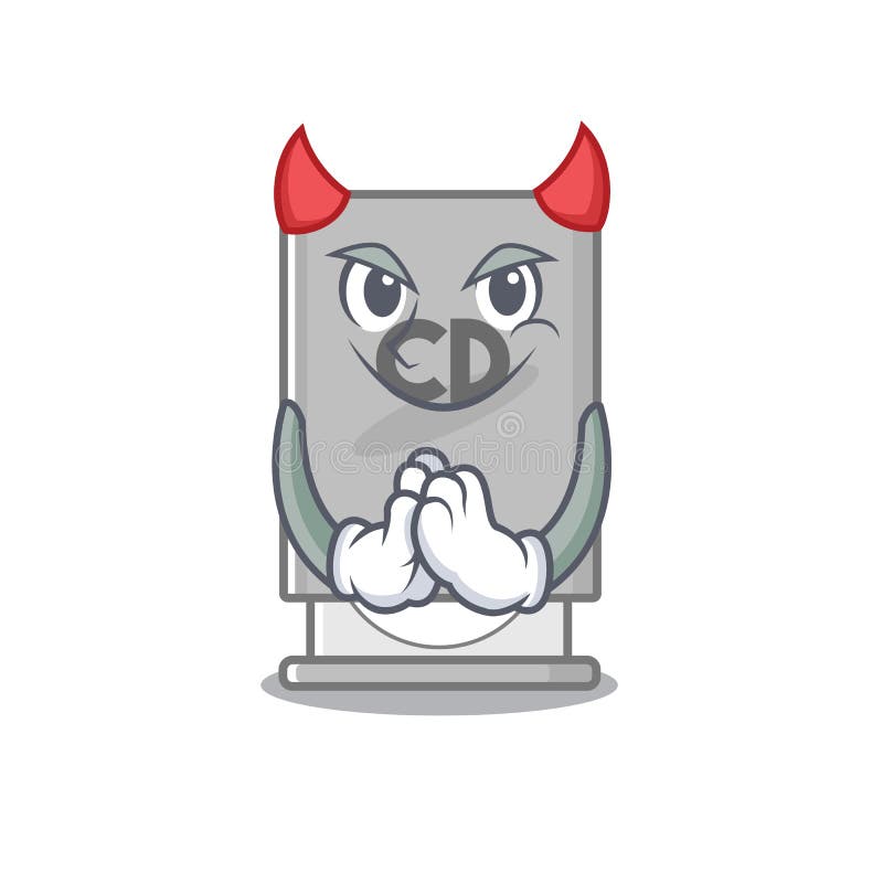 Devil Rom Drive with the Cartoon Shape Stock Vector - Illustration of ...
