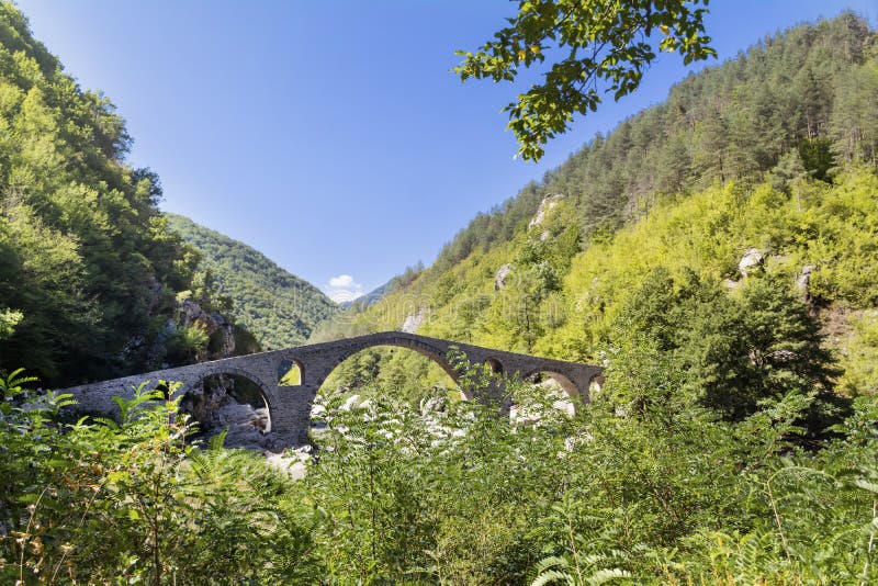 Devil S Bridge In Bulgaria ,Rodopite Mountain Stock Image - Image of ...