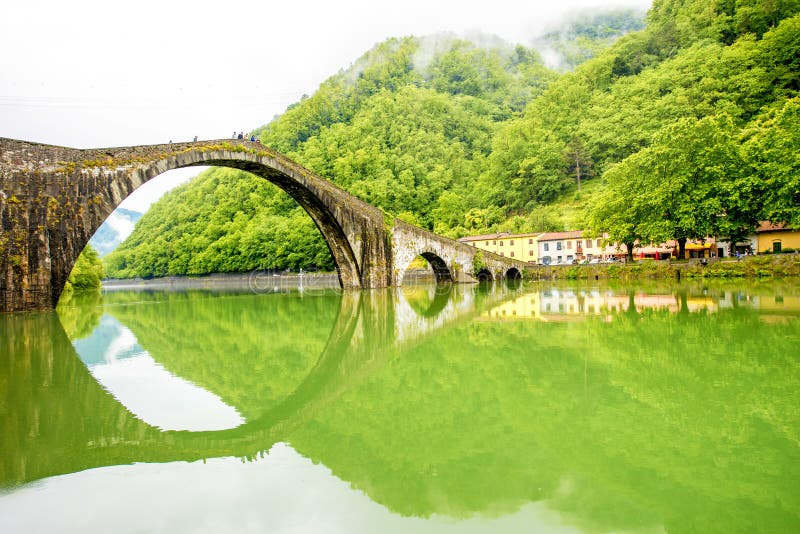 Devil s Bridge in Italy stock photo. Image of architecture - 76958908
