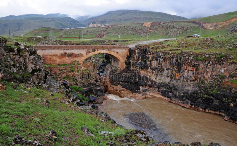 Devil S Bridge, Located in Van, Turkey Stock Image - Image of devil ...