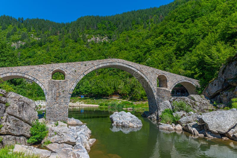 Devil S Bridge on River Arda in Bulgaria Stock Image - Image of summer ...