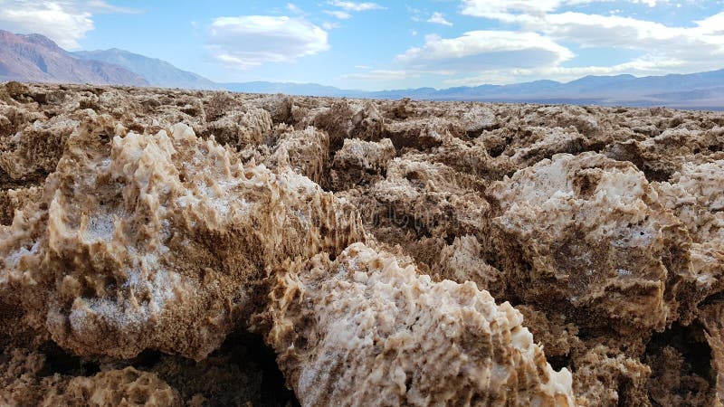 Devils Golf Course in Death Valley National Park Stock Photo - Image of ...