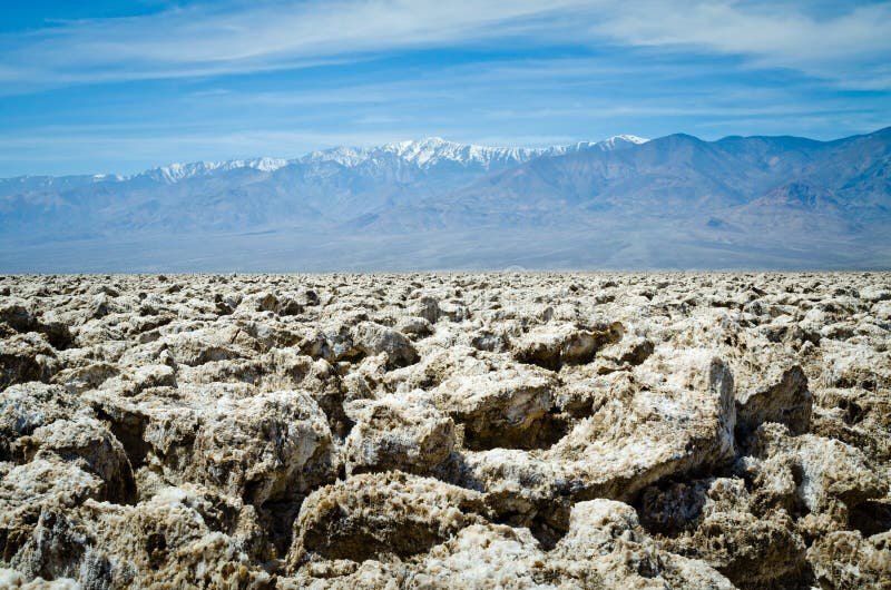 Devil`s Golf Course in Death Valley Stock Image - Image of nature ...