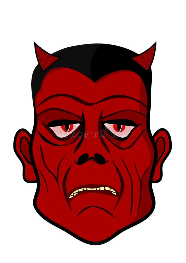 DevilÂ´s head stock vector. Illustration of evil, mascot - 34268708