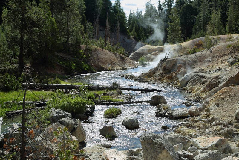 Devil S Kitchen in Lassen Volcanic National Park Stock Image - Image of ...