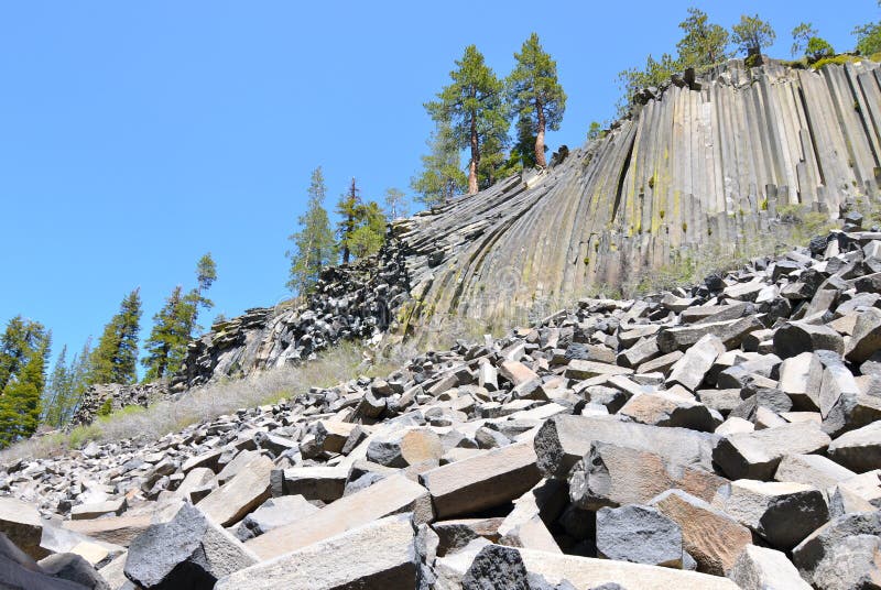 Devils Postpile stock photo. Image of lava, rocks, monument - 2107828