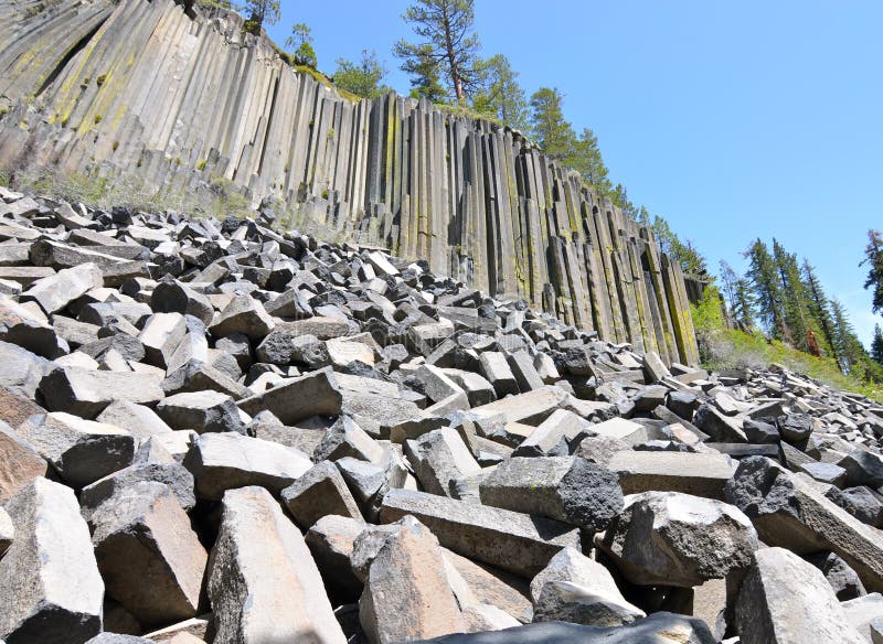 Special Geology in Devils Postpile National Monument Stock Image ...