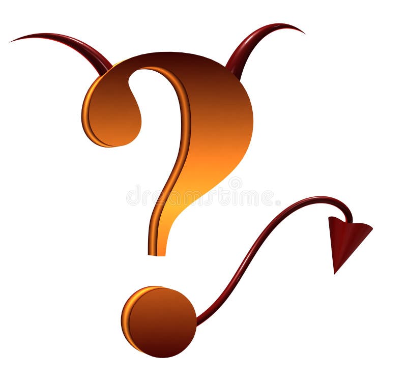 Evil Question Mark Stock Illustrations – 82 Evil Question Mark Stock ...