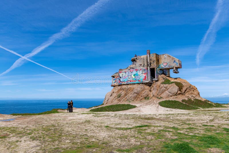 Devil`s Slide Bunker in California. Sightseeing Place Stock Image ...