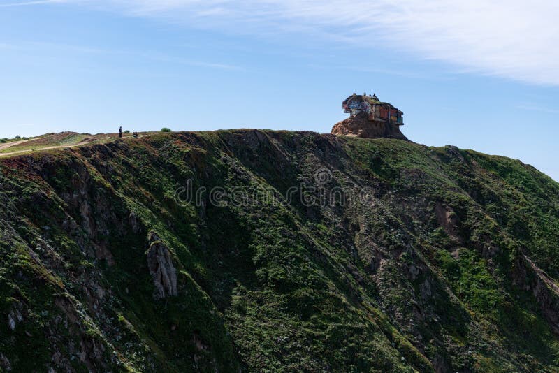 Devil`s Slide Bunker in California. Sightseeing Place Stock Image ...