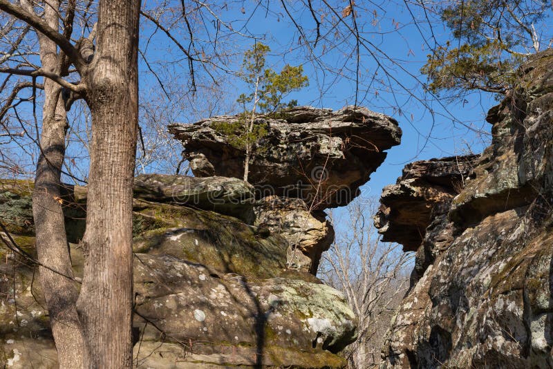 Devilâ€™s Standtable Rock Formation Stock Image - Image of devils ...