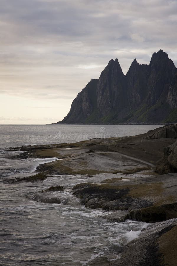 Devil S Teeth, Rocks On The Island Of Senja, Northern Norway Stock ...