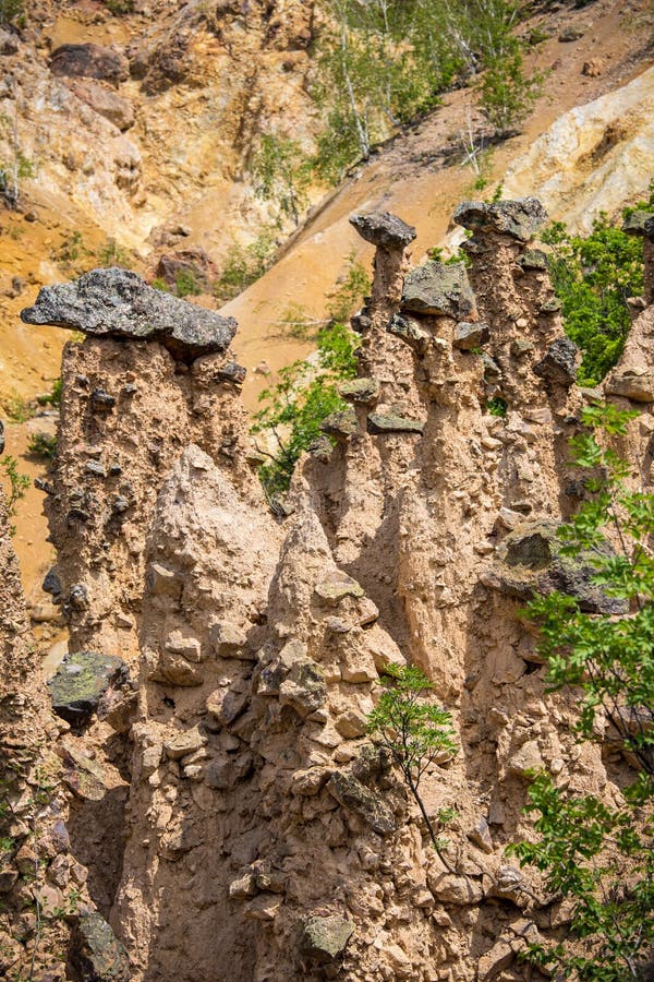 The Devil S Town Natural Landmark Stock Image - Image of natural, land ...