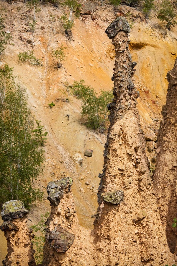 The Devil S Town Natural Landmark Stock Image - Image of devil, serbia ...