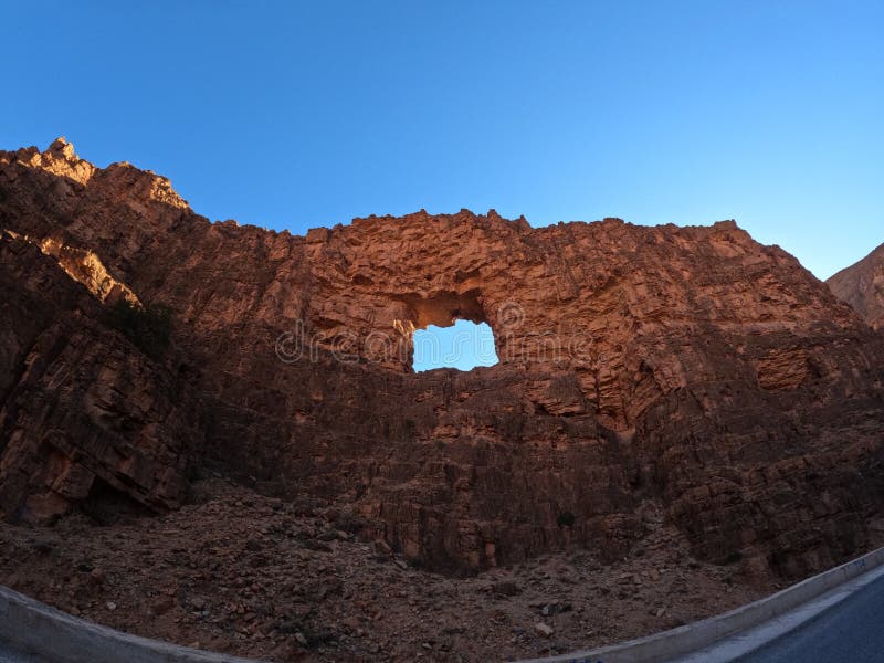 The Devil S Window in the Roundabout of Aoukerda, Tata Province Stock ...
