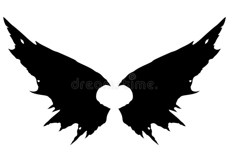 Demon Wing Silhouette