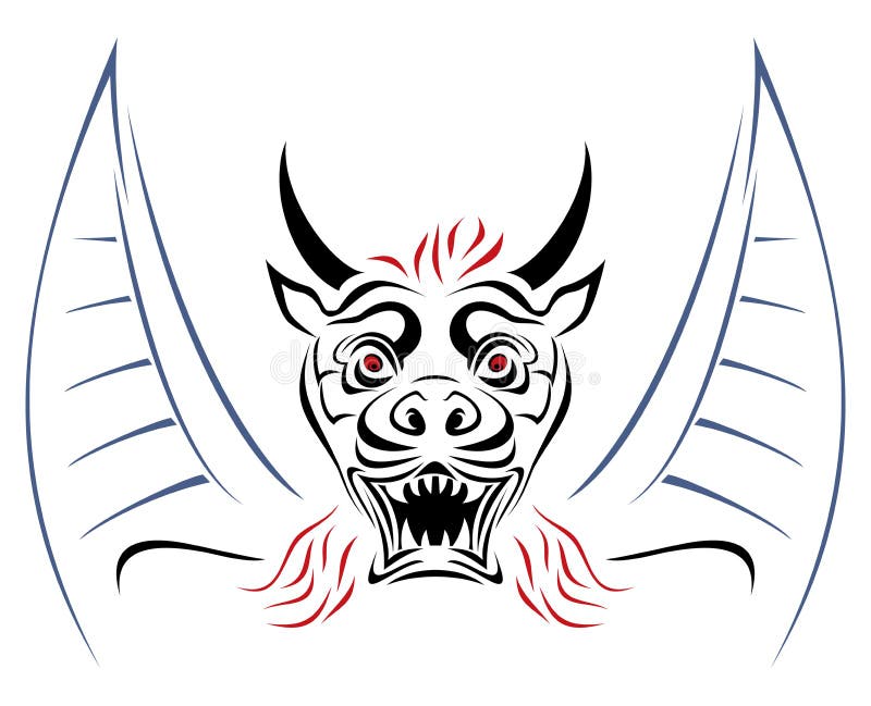 Devil on sketch stock vector. Illustration of vector - 24371269