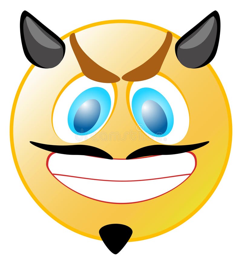 Emoticon Smiley Face stock vector. Illustration of head - 6800028