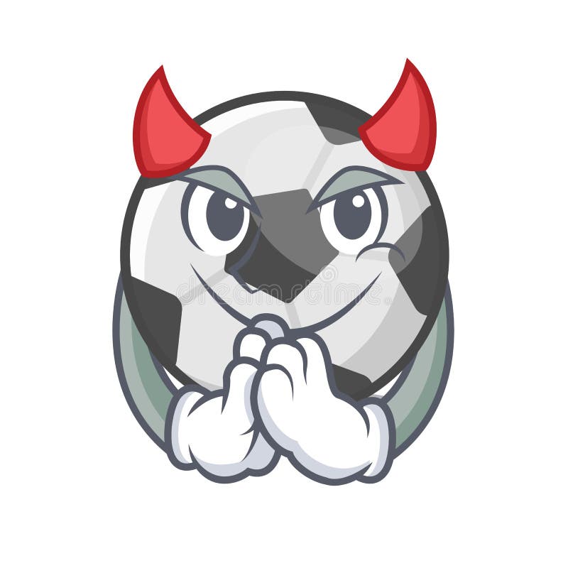 Devil Soccer Football Mascot Stock Vector - Illustration of fotball ...