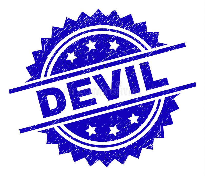 Scratched Textured DEVIL Stamp Seal Stock Vector - Illustration of hell, demon: 132346451