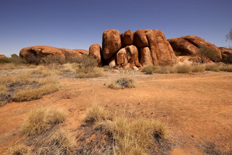 Devil Stones - Karlu Karlu, Central Australia Stock Photo - Image of ...