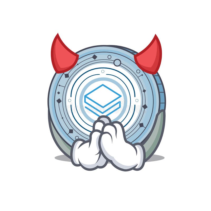 Devil Stratic Coin Mascot Cartoon Editorial Image - Illustration of ...