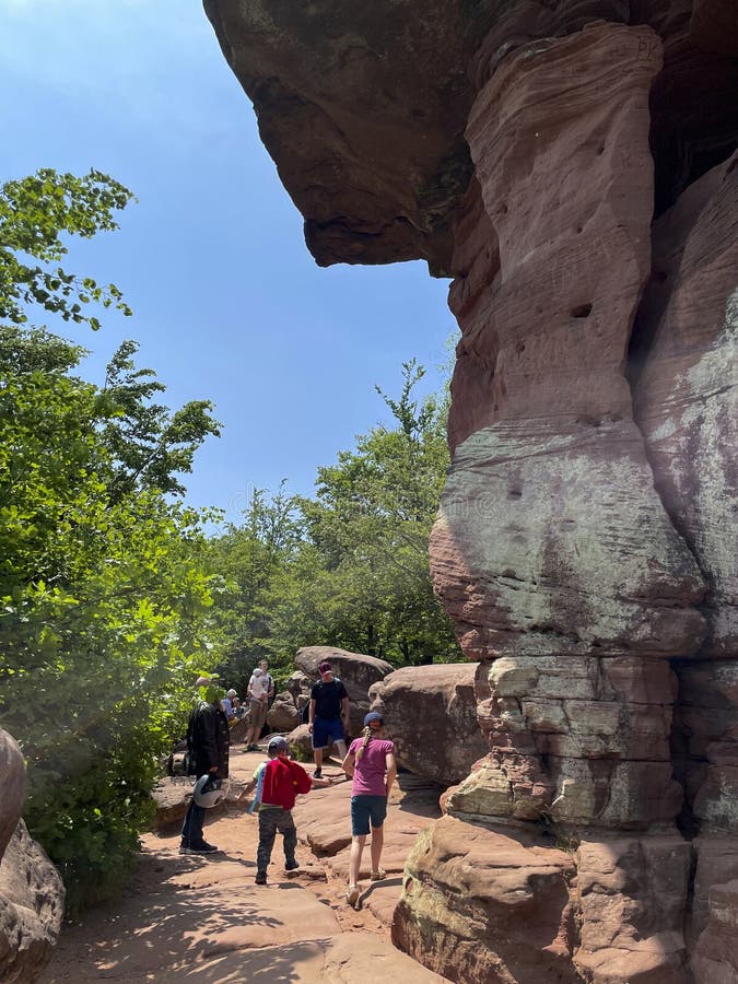 Devil Table Mushroom Rock in Hinterweidenthal in Palatinate Forest ...