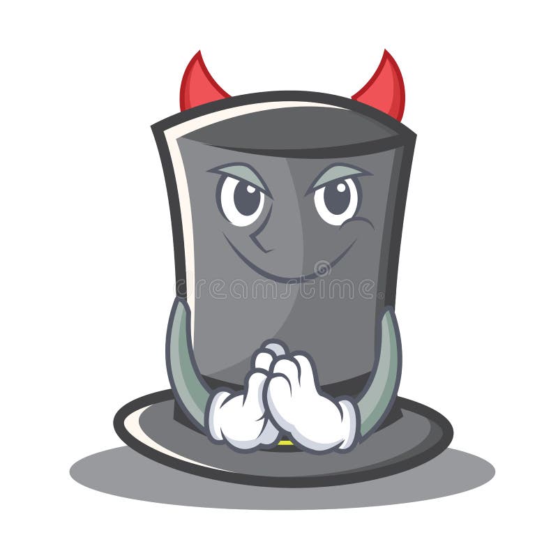 Devil Thanksgiving Hat Character Cartoon Stock Vector - Illustration of ...