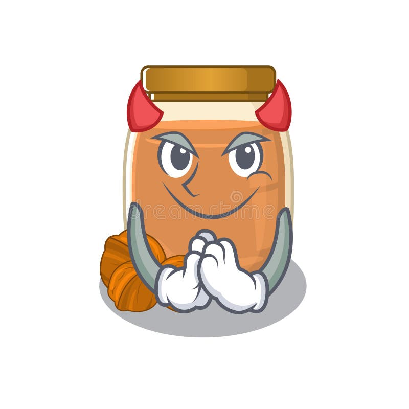 Devil Walnut Butter Cartoon in Character Design Stock Vector ...