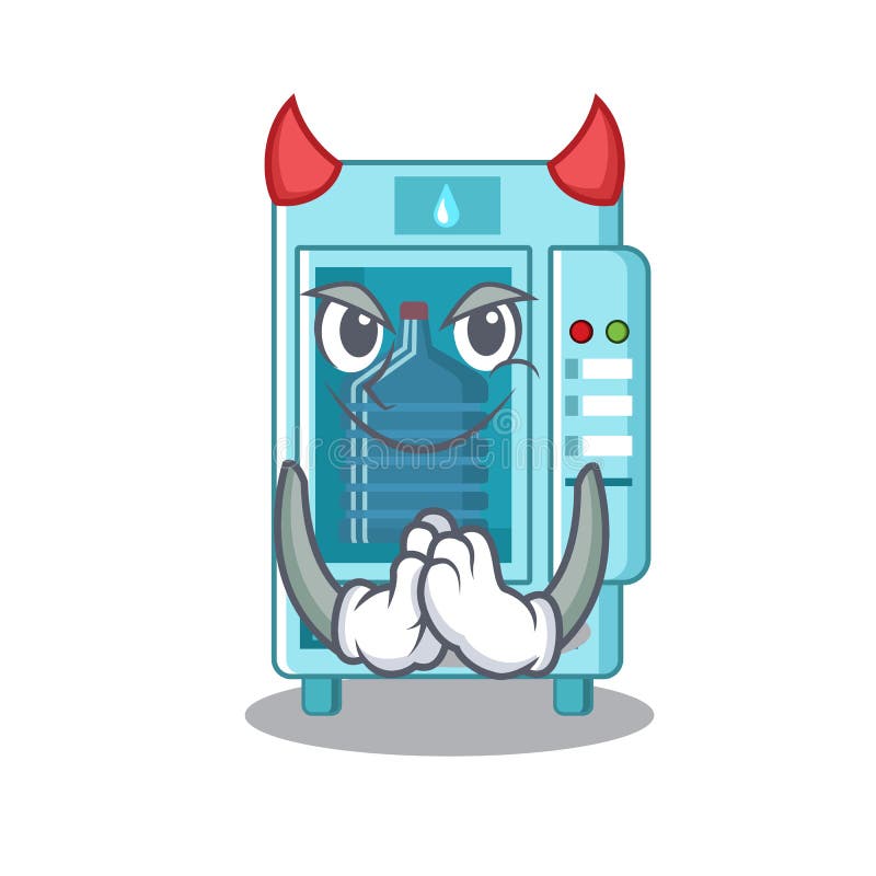 Devil Water Vending Machine Isolated the Cartoon Stock Vector ...