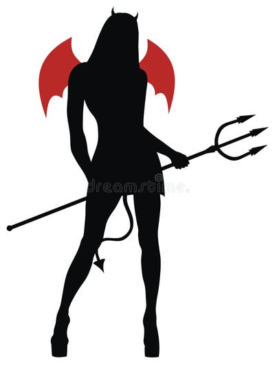 Devil woman stock vector. Illustration of demonic, woman - 6358600