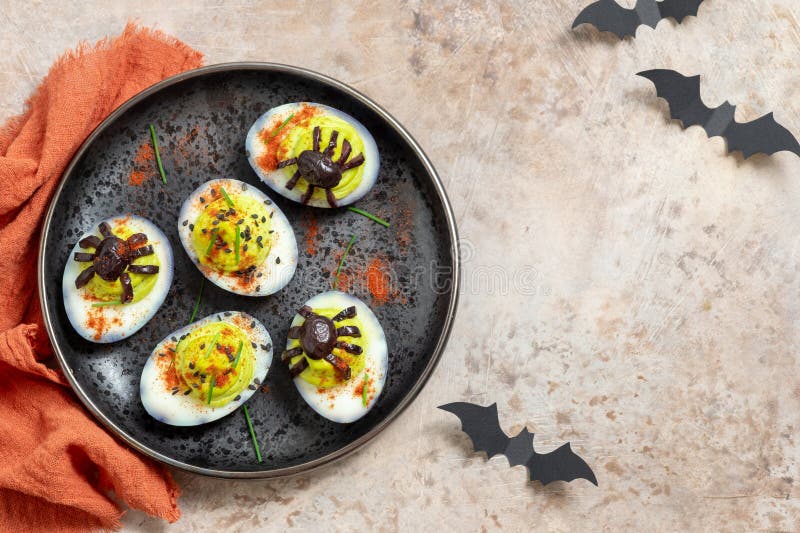 Deviled eggs with avocado stock photo. Image of delicious - 290031702