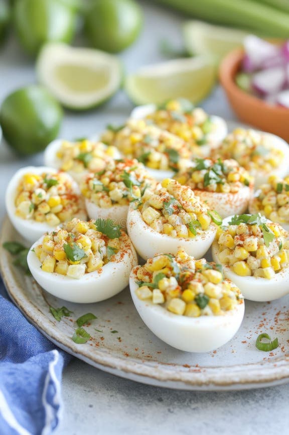 Deviled Eggs with Corn and Spices - Perfect Appetizer for Parties or ...