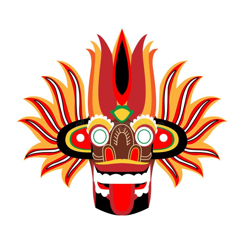 Deviled Face. Sri Lankan Yaka Mask. Ves Muna. Yak Muna. Sri Lankan ...