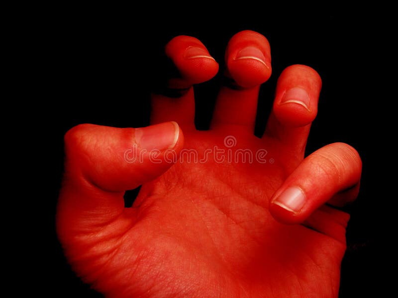 Devils hand stock image. Image of dark, grip, hand, body - 63145