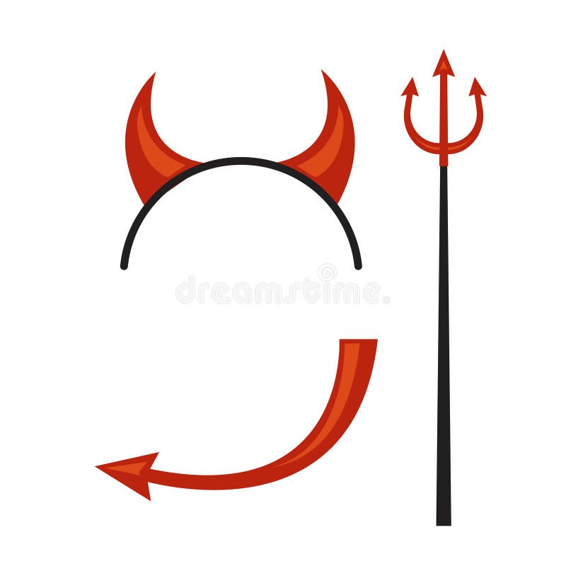 Devil Horns And Tail Clip Art