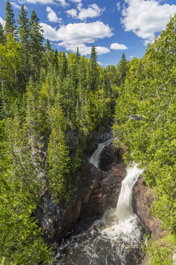 Devils Kettle Falls stock photo. Image of scenic, trees - 34152760