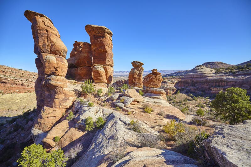 Devils Kitchen Rock Formations in the Colorado National Monument Stock ...
