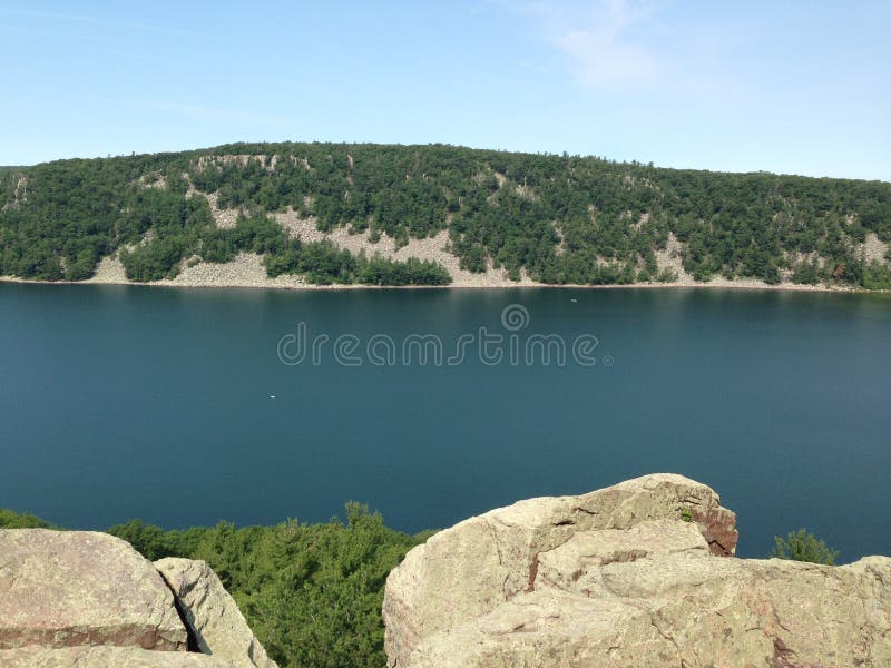 Devils lake stock photo. Image of rocks, climbing, hiking - 64334836