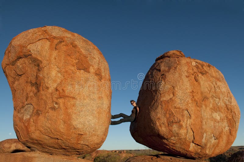 Red Rocks of Devils Marbles Stock Image - Image of outback, marbles ...