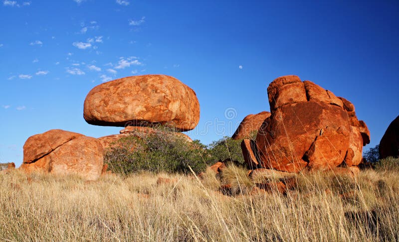 Red Rocks of Devils Marbles Stock Image - Image of outback, marbles ...