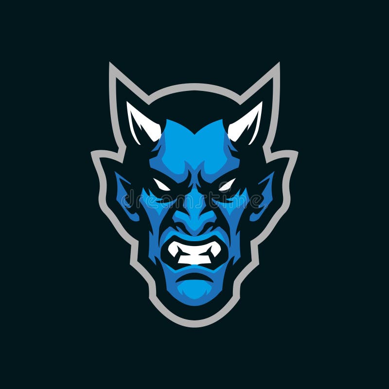 Devils Mascot Logo Design with Modern Illustration Concept Style for ...