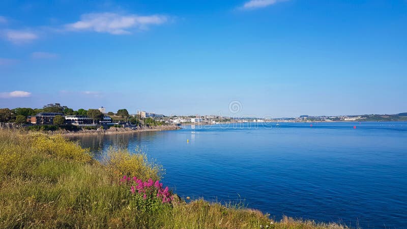 Devils Point Looking Towards Plymouth Devon Uk Stock Image - Image of ...