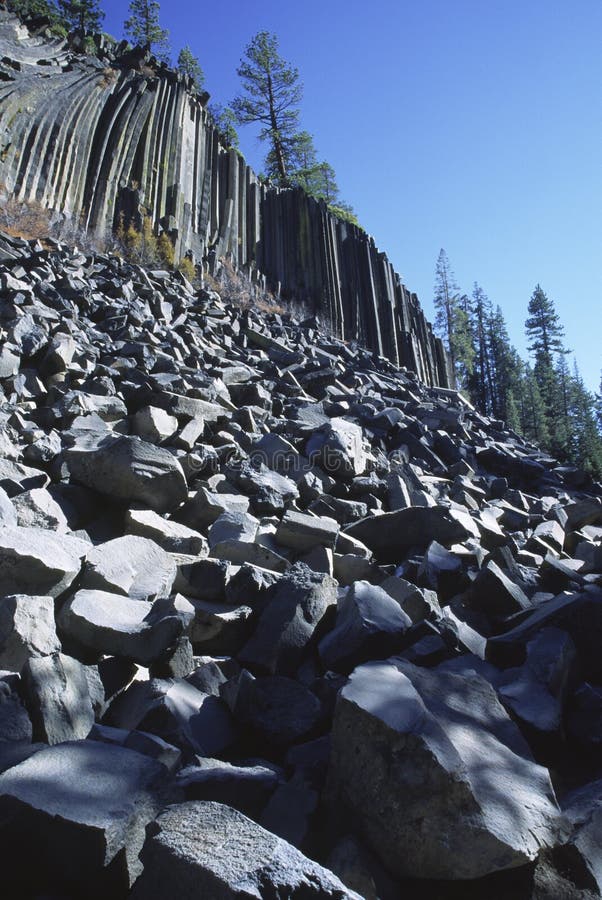 Devils Postpile National Monument in California Stock Photo - Image of ...