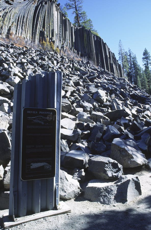 Devils Postpile National Monument in California Stock Image - Image of ...
