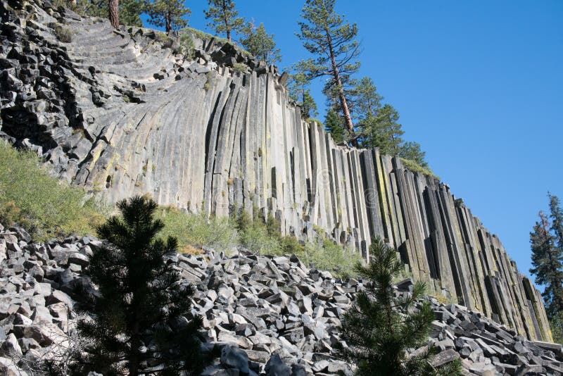 Devils Postpile National Monument Stock Image - Image of nature, forest ...